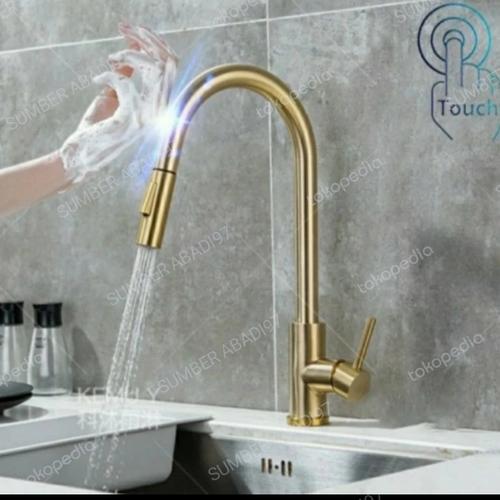 Jual kran kitchen Sink tarik sensor / Kran cuci piring sensor tarik ...