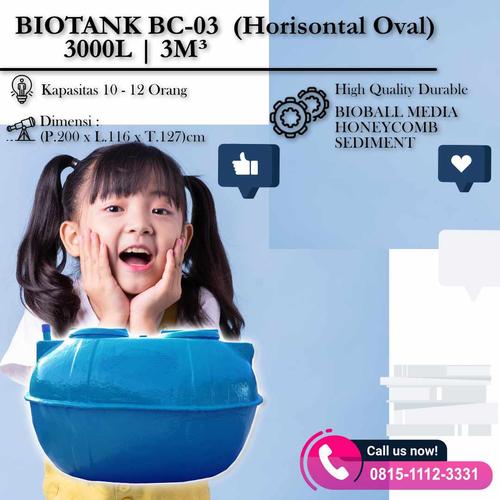 Jual TANGKI BIOFILL SEPTICTANK 3000 Liter 3M3 / HORISONTAL - Jakarta ...