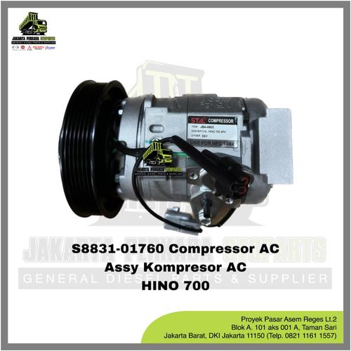 Jual S8831-01760 COMPRESSOR ASSY KOMPRESOR AC MESIN E13C HINO 700 OEM STAL - Jakarta Barat ...