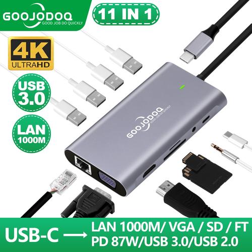 Jual 11 in 1 Multiple USB Hub 3.0 Port Type C Adaptor for Macbook ...