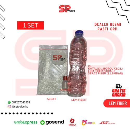 Jual LEM FIBER GLASS / RESIN + CATALIS PENGERING + SERAT FIBER (MAT ...