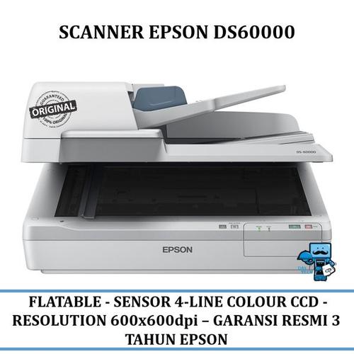 Promo SCANNER EPSON DS-60000 EPSON DS60000 SCANNER A3 FLATABLE WITH ADF ...