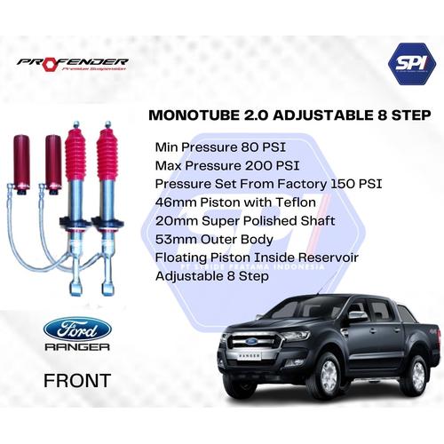 Jual PROFENDER SHOCK MONOTUBE 2.0 ADJUSTABLE 8 STEP FORD RANGER FRONT ...
