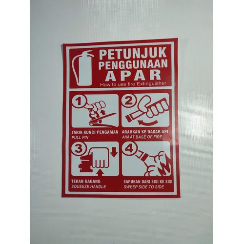 Jual STIKER PETUNJUK PENGGUNAAN APAR - Kab. Bekasi - PERCETAKAN INDIGO ...