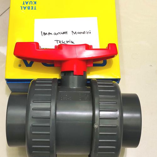 Jual Double true union 2 inch sok pvc / Ball valve 2 inch taiwan ...