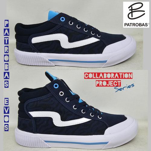 Jual Sepatu PATROBAS x EVOS Collaboration Series (Original) - Navy LOW ...