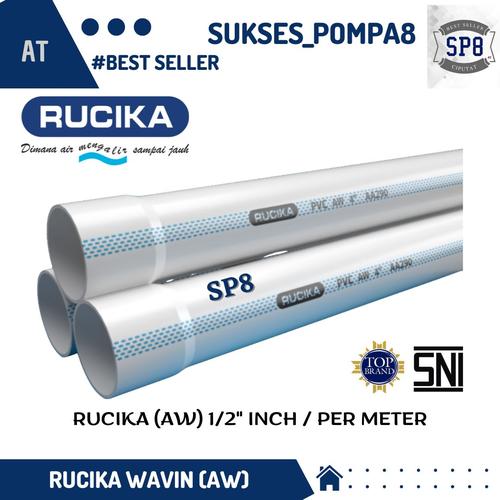 Jual Pipa PVC RUCIKA AW Standar 1/2" Inch / Pipa RUCIKA Permeter - Kota ...