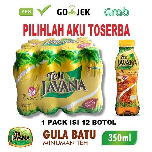Jual JAVANA Minuman Teh GULA BATU 350 ml - ( 1 pack isi 12 botol ...
