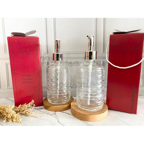 Promo Souvenir Botol Dispenser Sabun Botol Kaca Kristal Sabun Kemas Box ...