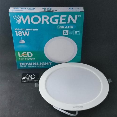 Jual MORGEN LED PANEL GRAND 18W LAMPU DOWNLIGHT IB INBOW 18 WATT BULAT ...