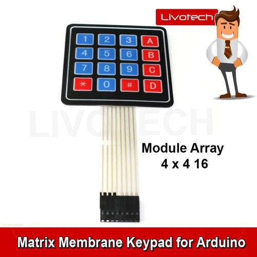 Jual 4x4 Matrix Membrane Keypad for Arduino Membran Module Array 4 x 4 ...