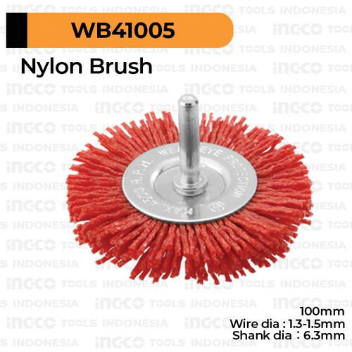 Jual Ingco WB41005 Nylon Circular Brush Bor 4 Inch Sikat Nilon Piring ...