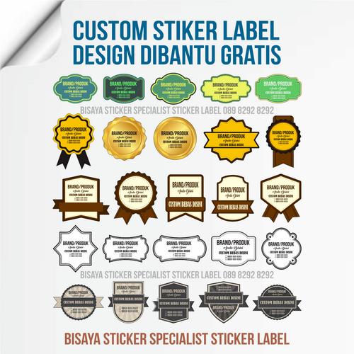 Jual Custom Stiker Produk, Stiker Kemasan, Stiker Label, Stiker Makanan ...