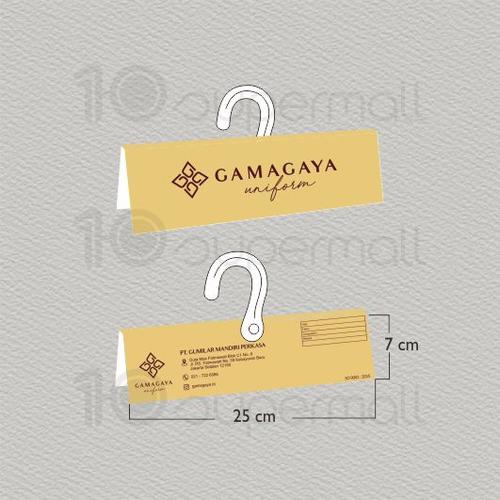 Jual Hanger Sample Kain Custom 25x7 (glossy/doff) - 500pcs, Glossy ...