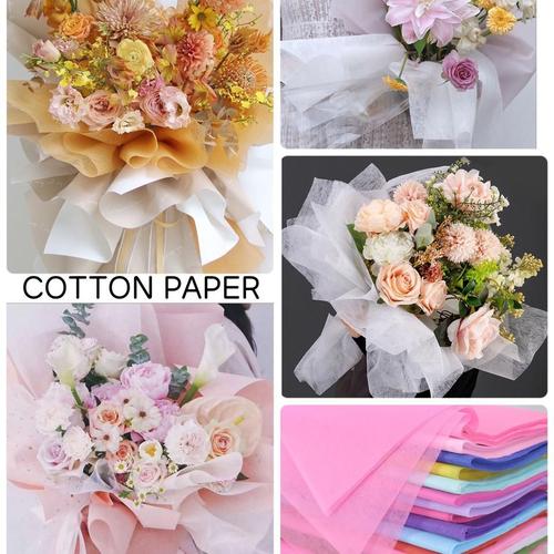 Jual Kertas Tissue Cotton Paper untuk Buket - White - Kota Kediri ...
