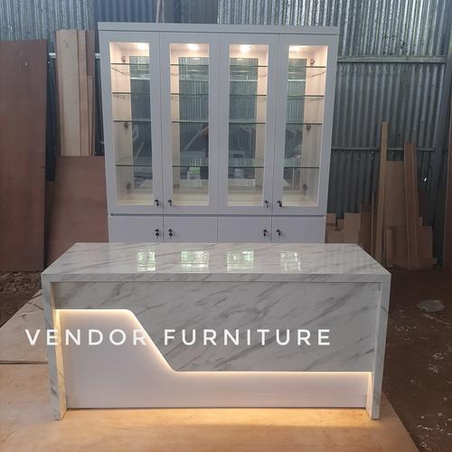 Jual CUSTOM | Lemari Display Dan Meja Front Office Minimalis Interior ...