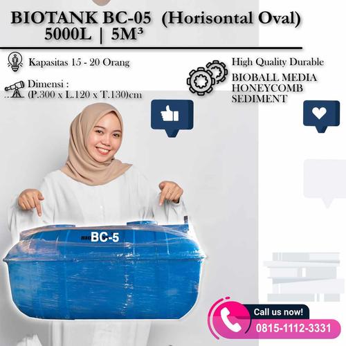 Jual TANGKI HORISONTAL 5000 Liter 5M3 / BIOTECH BIOTANK - Kab ...