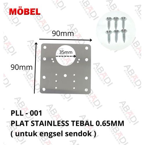 Jual Tatakan Plat Stainles Perbaikan Engsel Sendok Pintu Lemari Kabinet ...