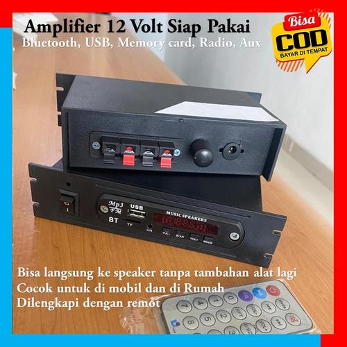 Jual POWER AMPLIFIER MP3 PLAYER BLUETOOTH 12V / AMPLI MINI RAKITAN ...