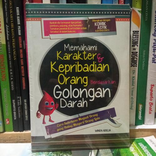 Jual memahami karakter dan kepribadian orang berdasarkan golongan darah ...