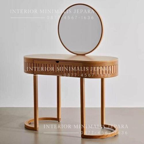 Jual meja rias ilana lingkaran kayu jati solid interior minimalis - Kab ...