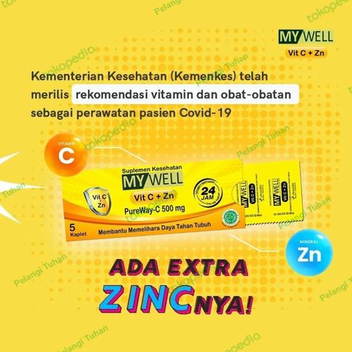 Promo Mywell Vitamin C Zinc 5 Kaplet Strip Amplop My Well Vit C Zn ...