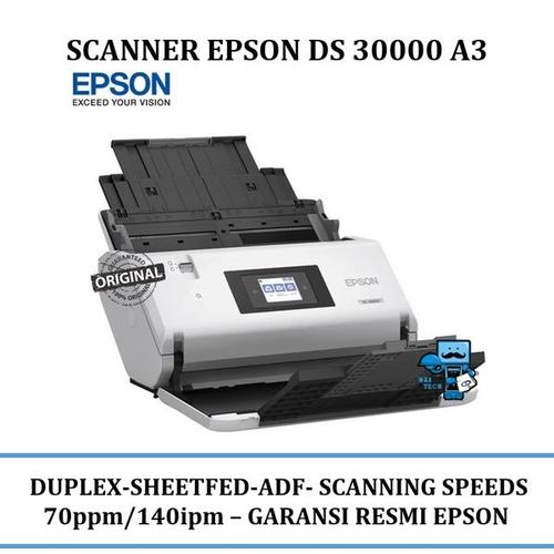 Promo Scanner Epson DS30000 DS-30000 A3 Sheetfed Duplex ADF Cicil 0% 3x ...