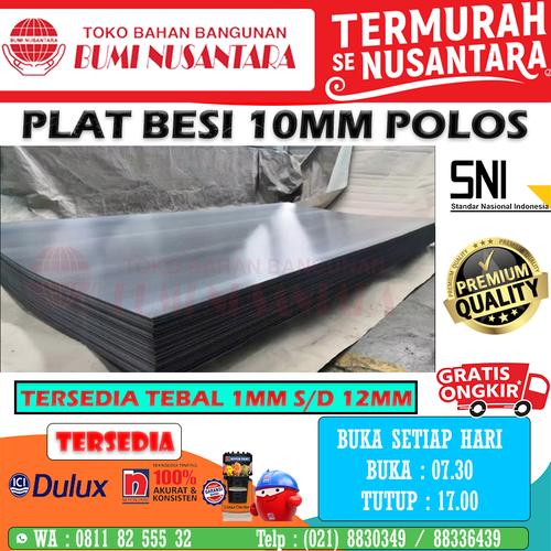 Jual PLAT BESI POLOS 10MM 10 MM KS PLAT EZYER LEMBARAN 10MM SHEET SHET ...