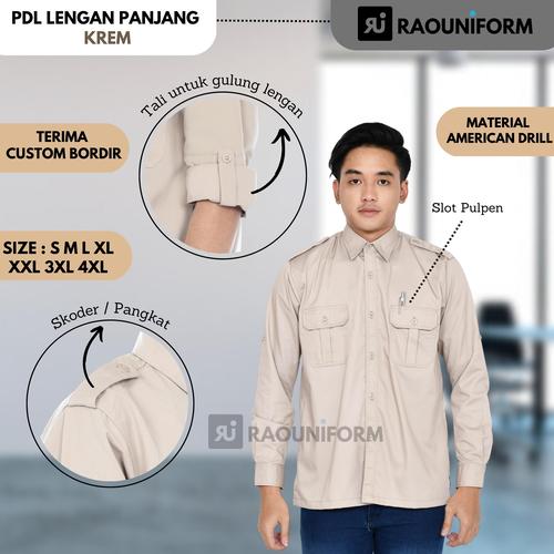 Promo Seragam PDL/Baju PDL Lapangan/Kemeja PDL Custom/Seragam Kantor Pria - Navy, XL - Jakarta ...