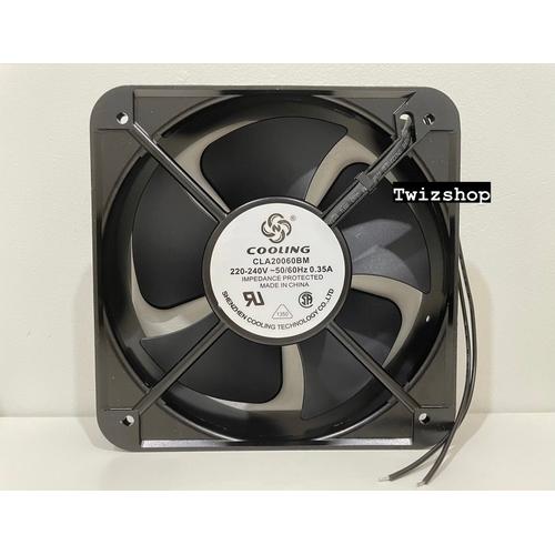 Jual Kipas AC 220V 20x20 cm / Fan AC 220 Volt 20 cm tebal 6 cm AC 220V - Jakarta Pusat - Twiz ...
