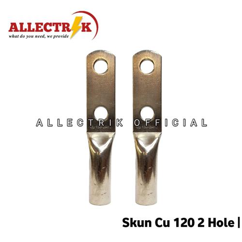 Jual Skun Cu Tembaga 120 mm Hole 2 / Skun Cu 120 mm 2 Lubang - Jakarta ...