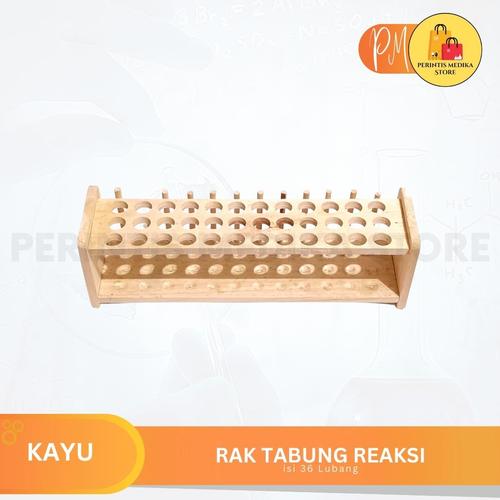 Jual Rak Tabung Reaksi Kayu 36 Lubang - Kab. Bekasi - Perintis Medika ...