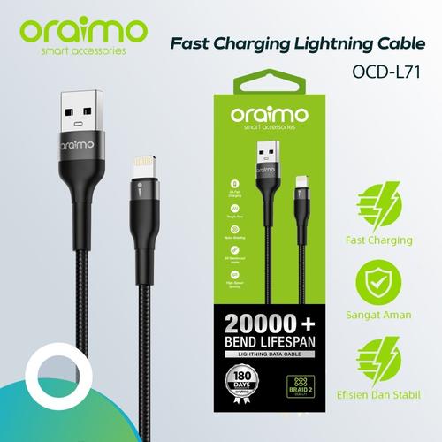 Jual Oraimo OCD-L71 Kabel Data Iphone Lightning USB Cable Fast Charging ...