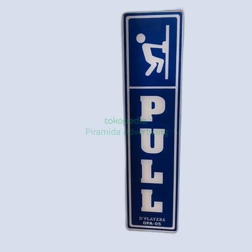 Jual set push pull tarik dorong pintu tempel kaca tanda tulisan gambar ...