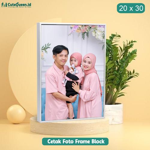 Jual Cetak Foto Frame Block 20x30 Instan Langsung Pajang Full Laminasi ...