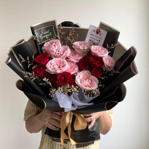 Jual Fresh Roses Bouquet / Fresh Flower / Buket Bunga Segar / Bunga ...