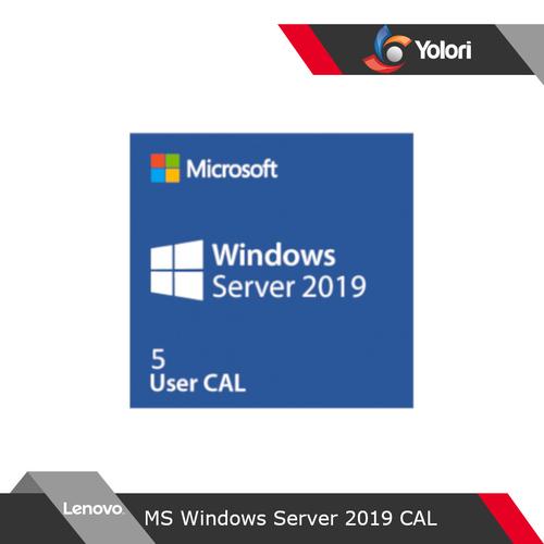 Promo Lenovo Windows Server 2019 Client Access License 7S050027WW For 5 ...
