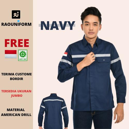 Jual Seragam Proyek/Baju Seragam Kerja/Kemeja Safety/Baju Custom Bordir ...