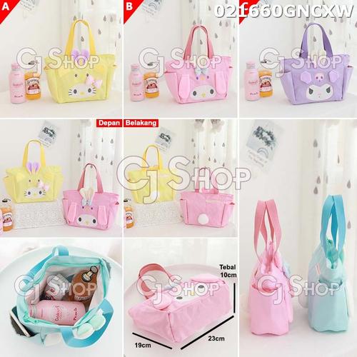 Jual Tas Tenteng Hello Kitty My Melody Kuromi 021660 - A. Hello Kitty ...