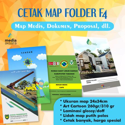 Jual Cetak Map Folder (utk kertas F4 dan A4) - partai besar AK260gr ...