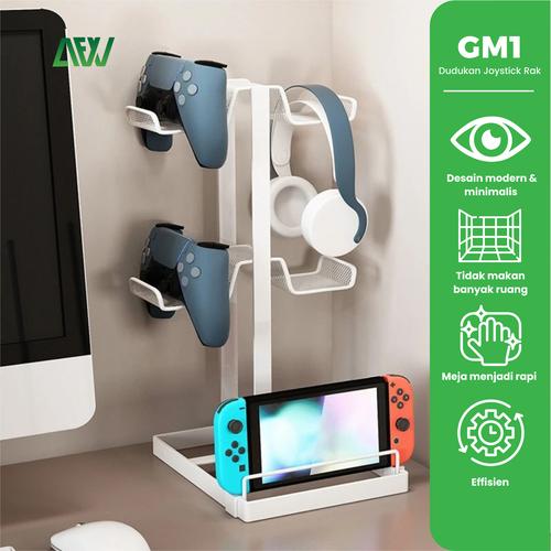 Jual GM1 Dudukan Joystick Rak PS Docking Station Analog Stick Headphone ...