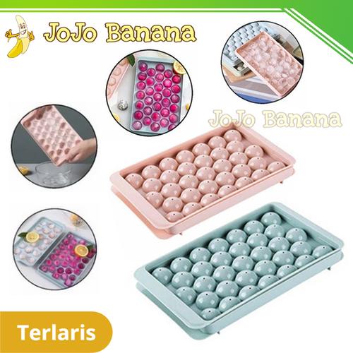 Jual Cetakan ES BATU BULAT 33 Lubang Jelly Pudding Round Ice Cube Tray ...