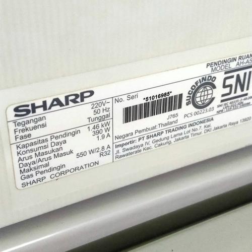 Jual AC Sharp AH-A5SEY 1/2 PK Second Murah Se-Indonesia - Kab. Kediri ...