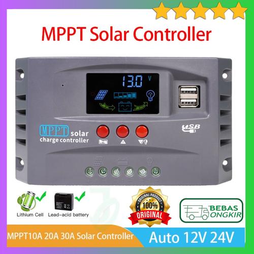 Jual Solar Charger Controller MPPT 10A/20A/30A Auto Identify 12V/24V ...
