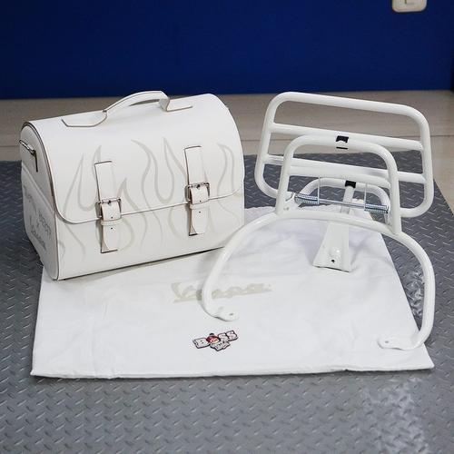 Promo Leather Bag + Back Rack Original Piaggio Vespa Sprint X Justin ...