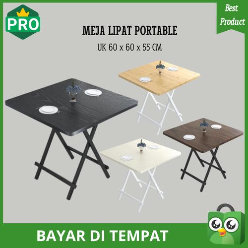 Jual Meja Kayu/ Meja Lipat Portable/ Meja Makan portable/ Meja Lipat ...