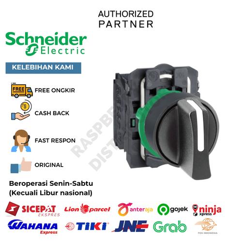 Jual SCHNEIDER XB5AD33 SELECTOR SWITCH 3 POSISI 230VAC 2AMP PLASTIC 2MM ...