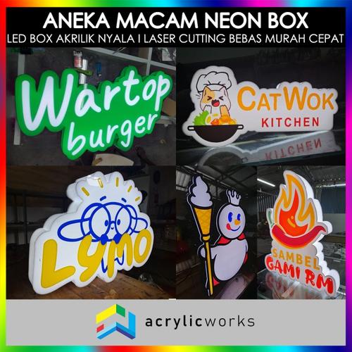 Jual Neon Box Akrilik Custom LED Bebas Proses Cepat - Jakarta Barat ...