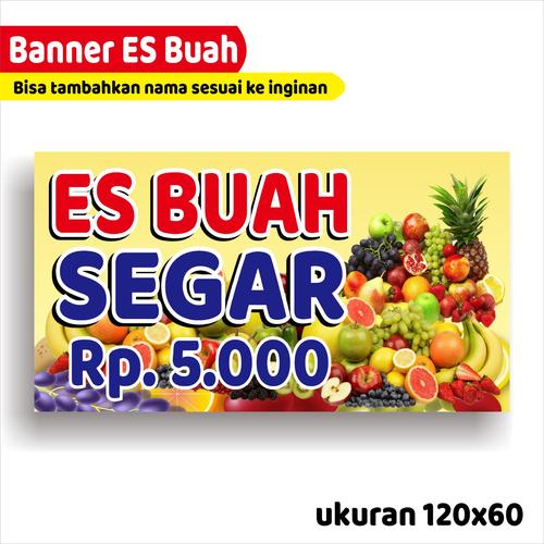 Jual Cetak Banner Spanduk Es Buah Segar ukuran 120x60 - Kota Depok ...