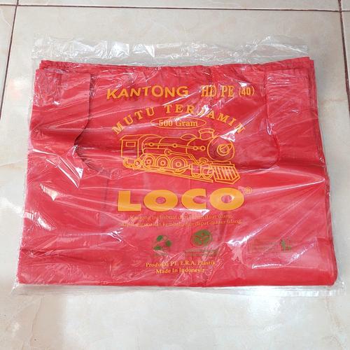 Jual HD Merah Tebal 40, Kantong Kresek Merah Tebal Uk 40, Plastik Asoy ...
